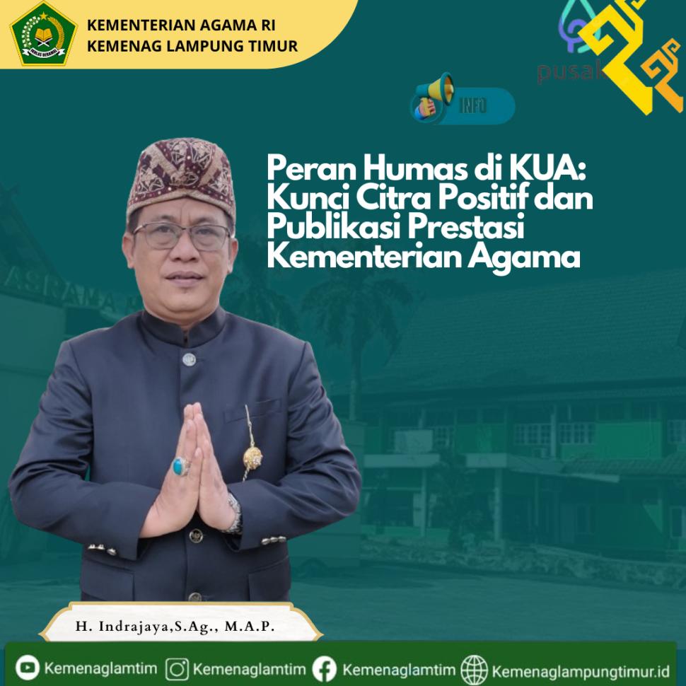Peran Humas di KUA: Kunci Citra Positif dan Publikasi Prestasi ...
